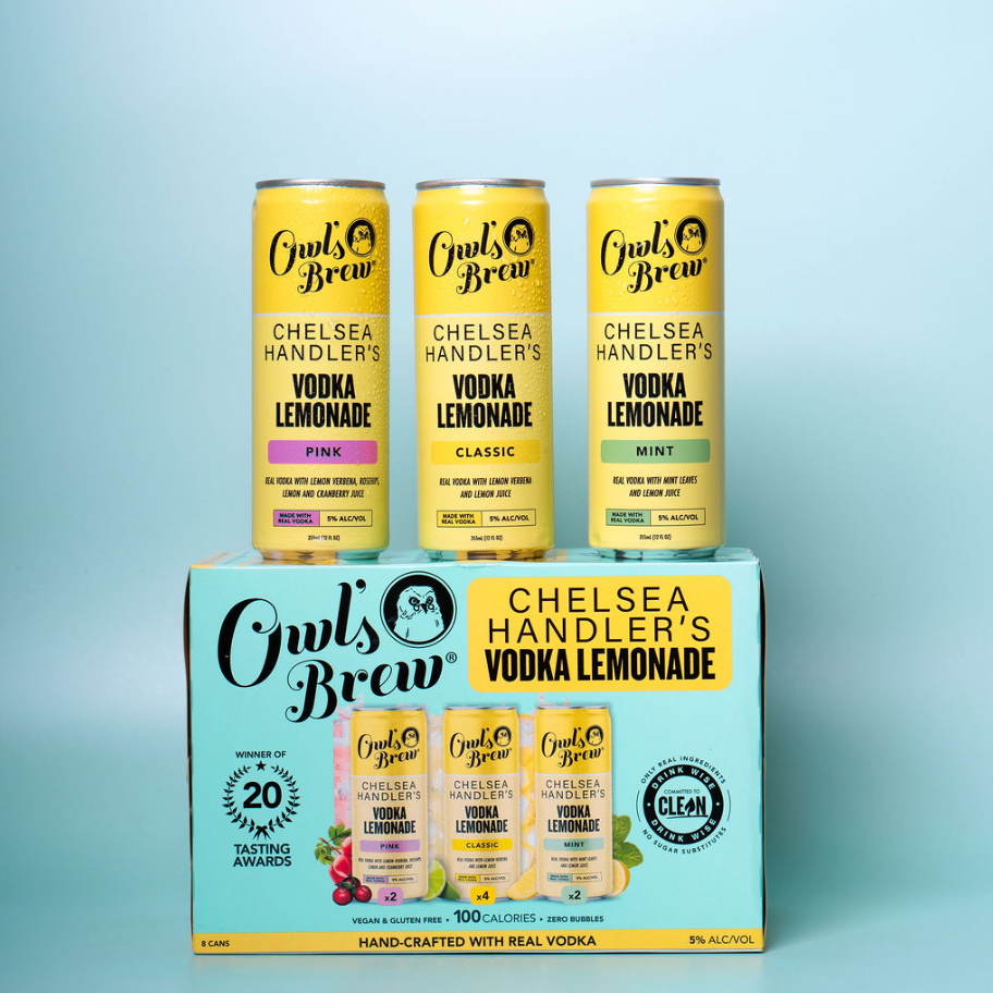Chelsea Handler's Vodka Lemonade 8 pack – Owls Brew Store